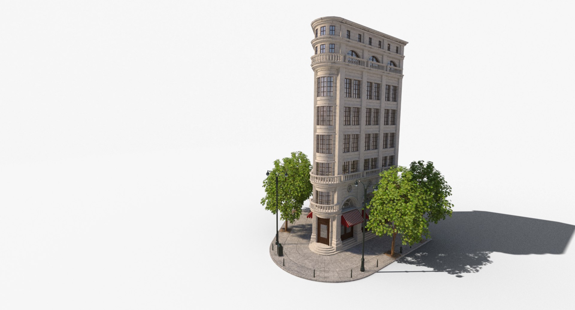 Building Corner 3d Model