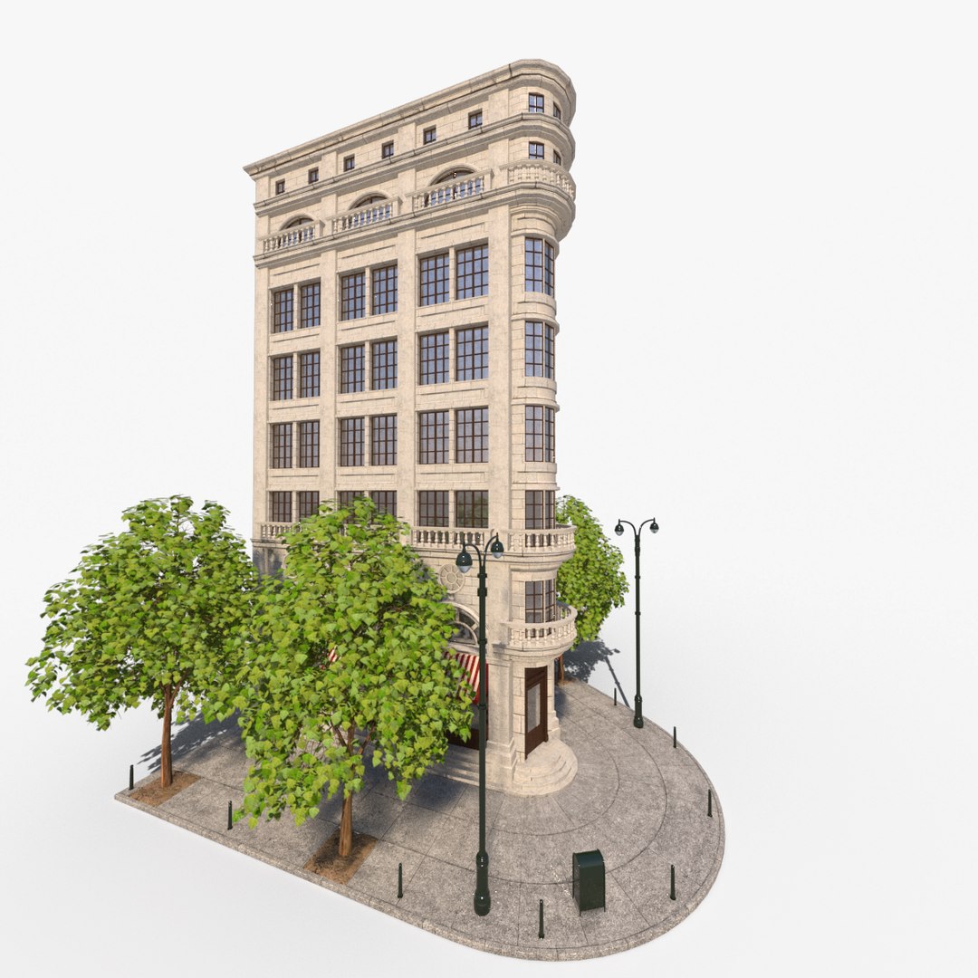 building corner 3d model