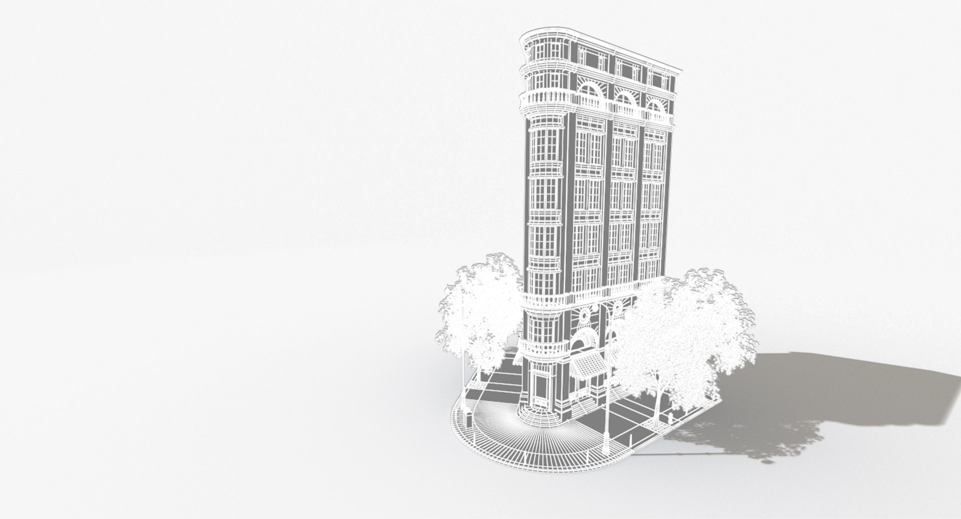 Building Corner 3d Model