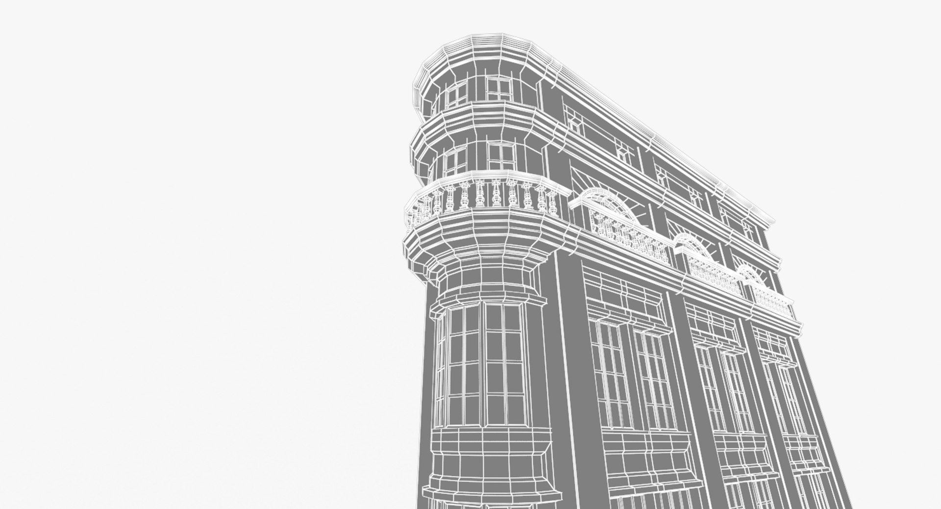 Building Corner 3d Model