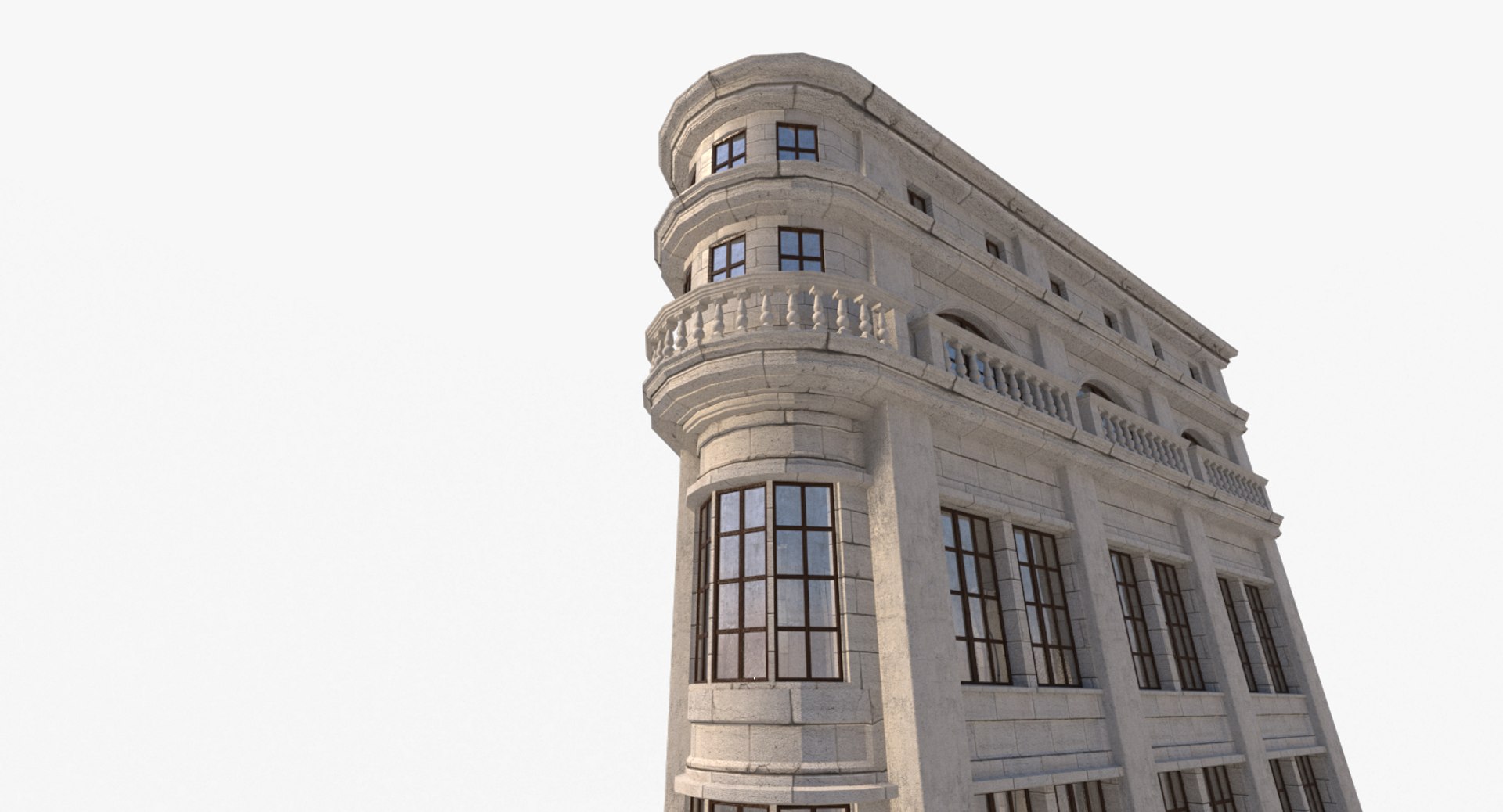 Building Corner 3d Model