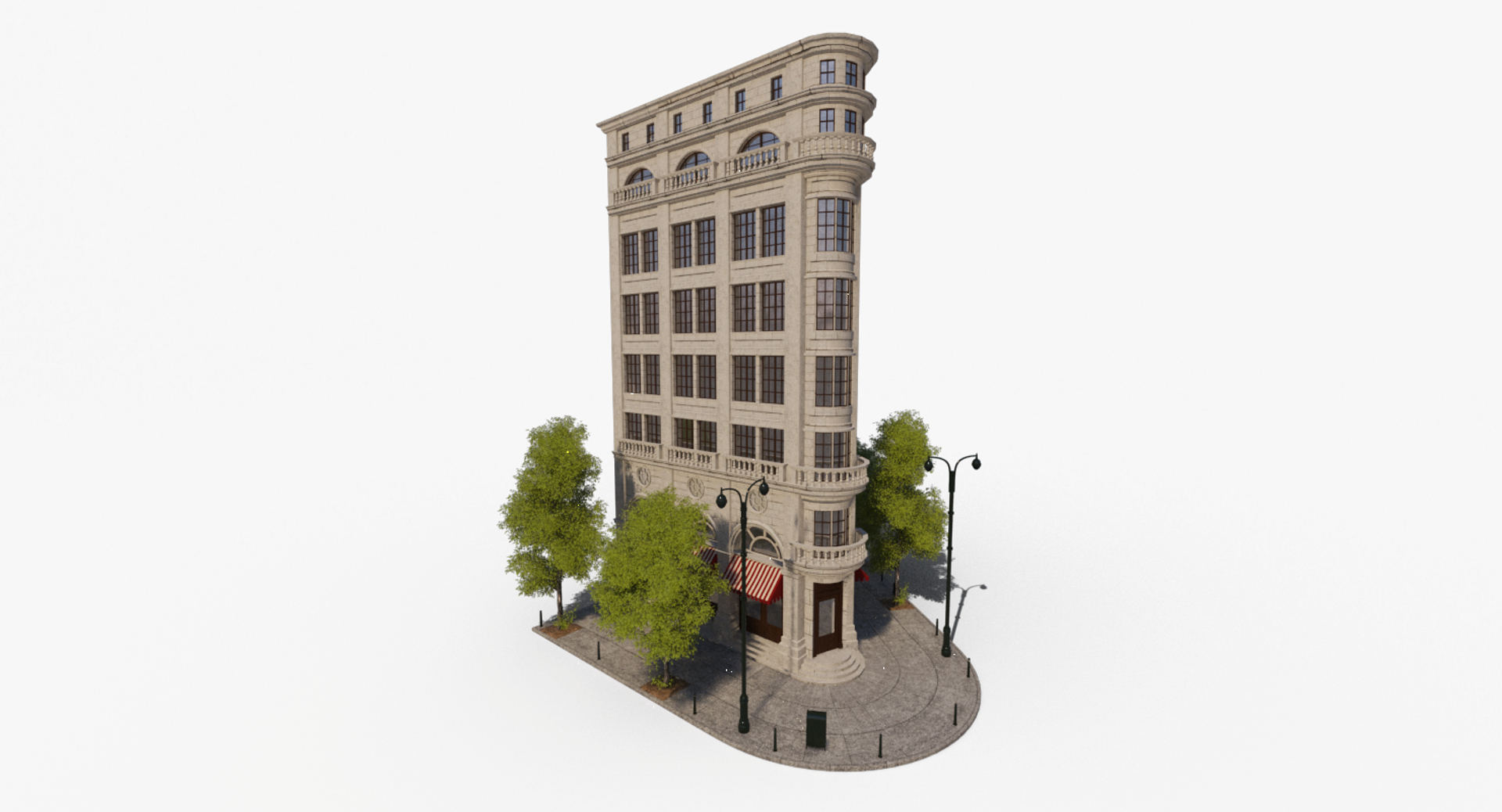 Building Corner 3d Model