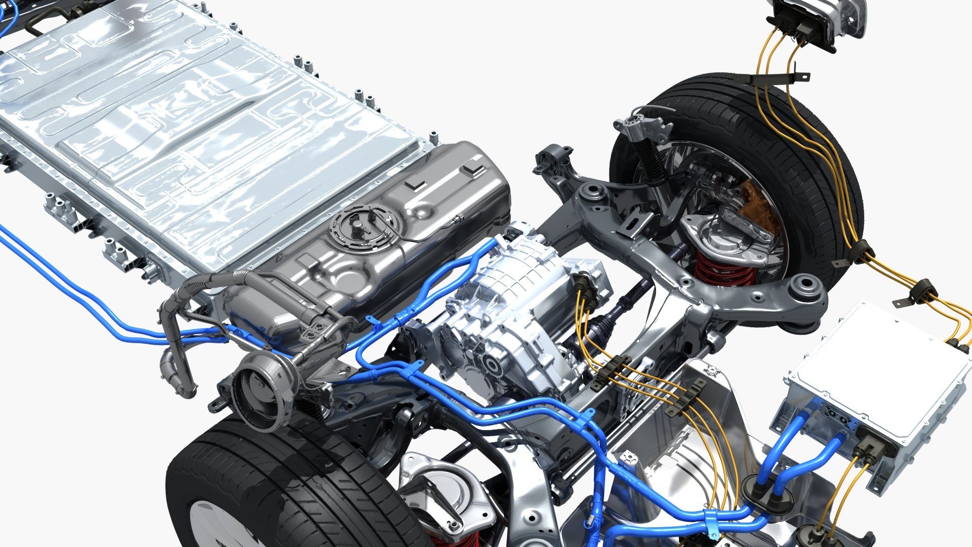 Extended Range Hybrid Car Chassis Model - TurboSquid 2226929