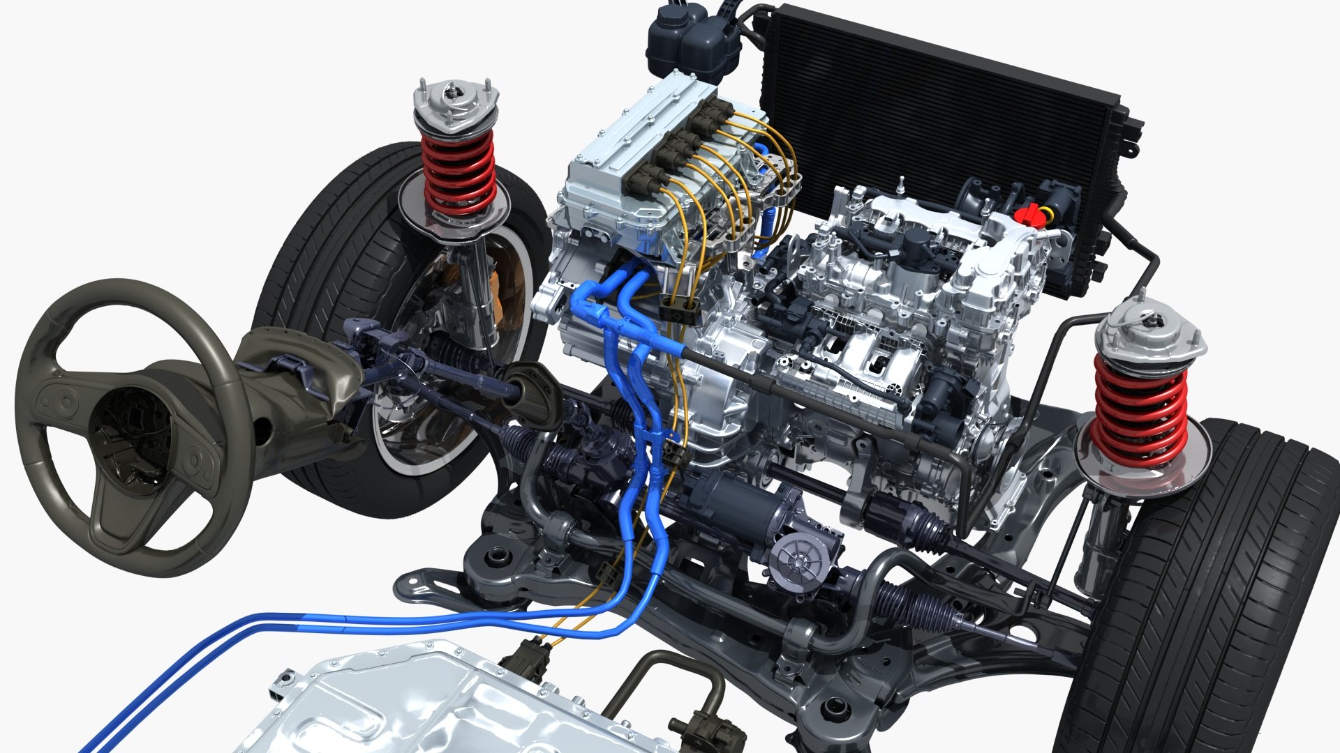 Extended Range Hybrid Car Chassis Model - TurboSquid 2226929