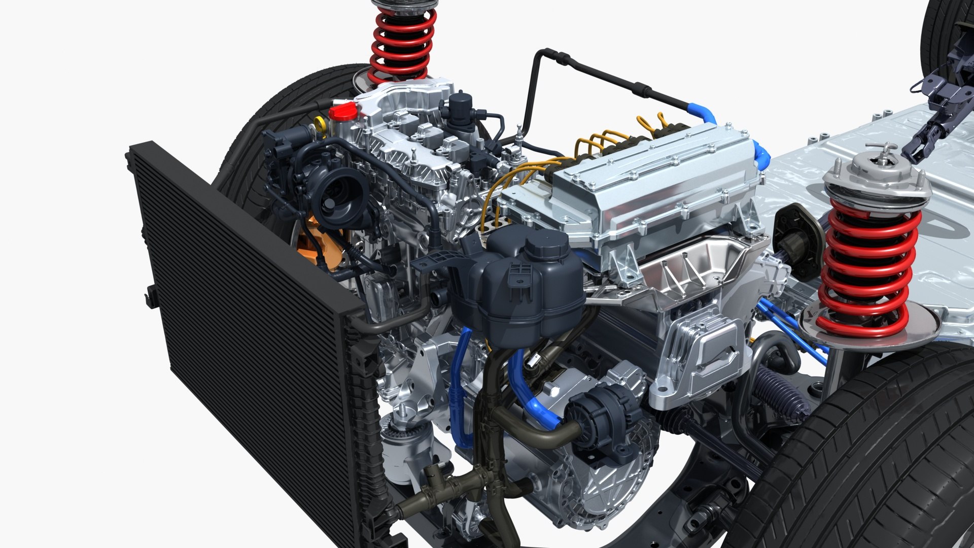 Extended Range Hybrid Car Chassis Model - TurboSquid 2226929