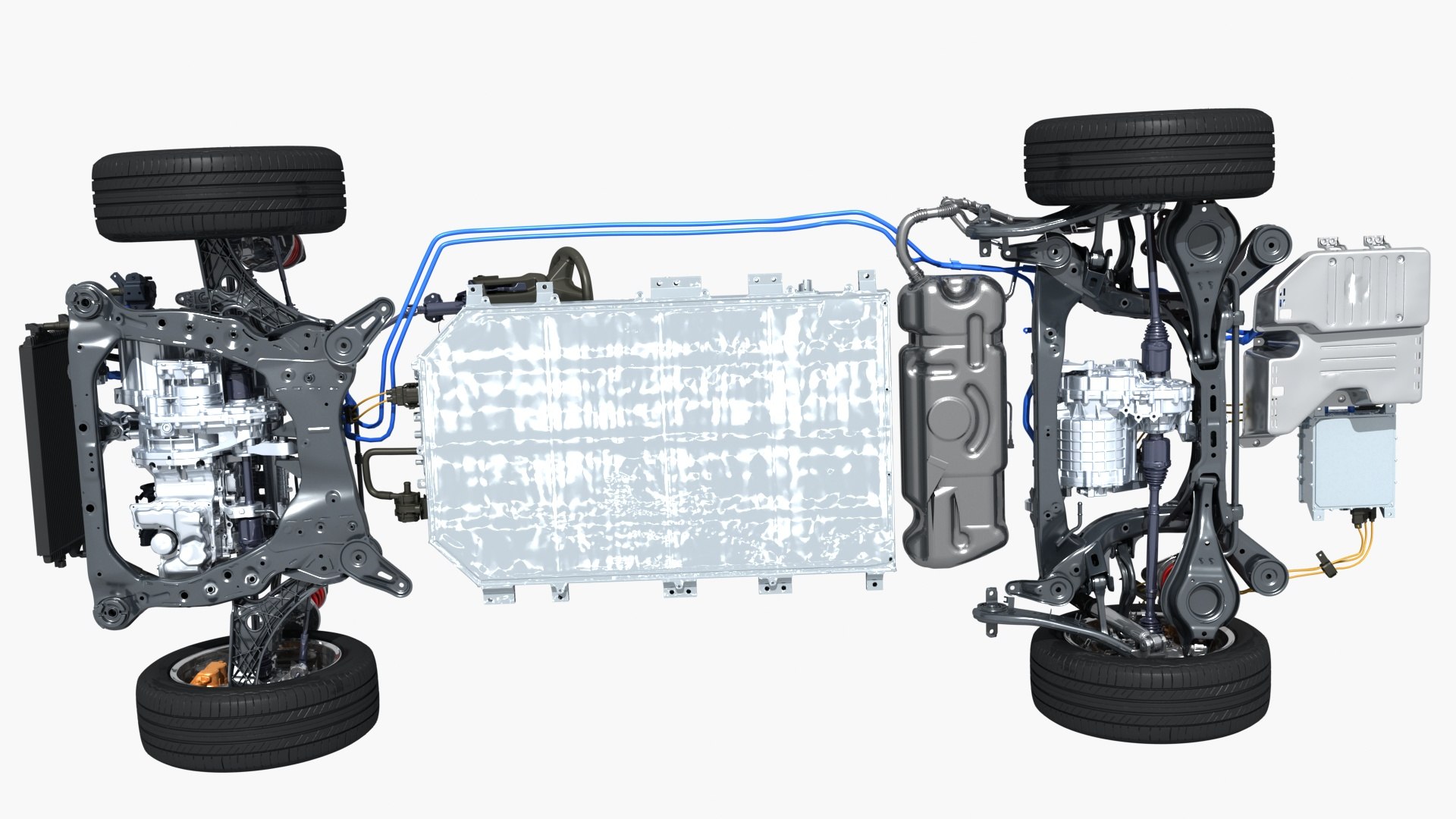 Extended Range Hybrid Car Chassis Model - TurboSquid 2226929