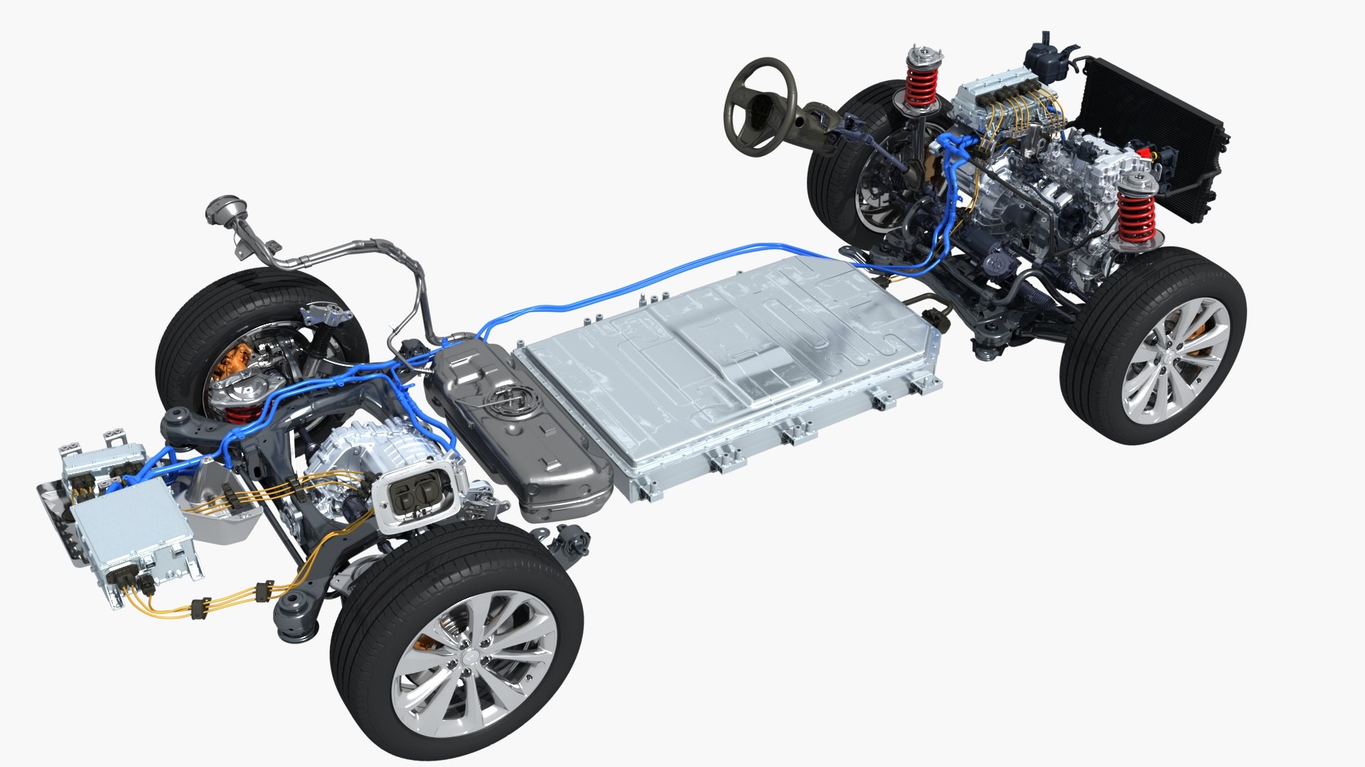 Extended Range Hybrid Car Chassis Model - TurboSquid 2226929