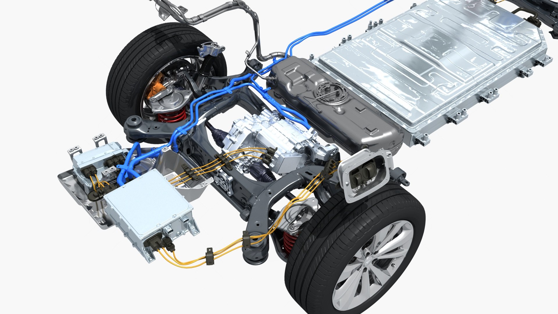 Extended Range Hybrid Car Chassis Model - TurboSquid 2226929