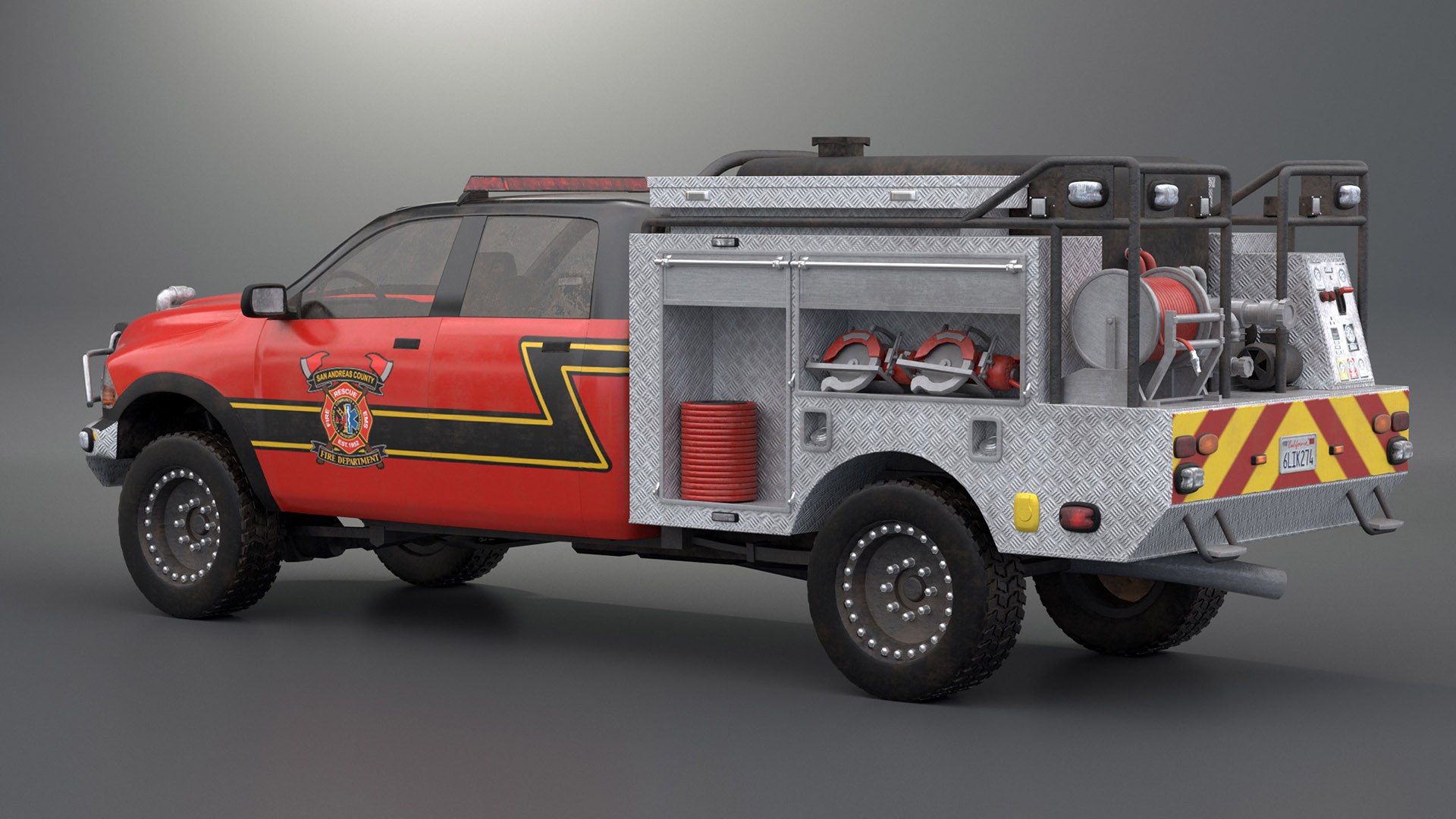 Dodge RAM - 2500 2014 WILDLAND BRUSH TRUCK Model - TurboSquid 2232472