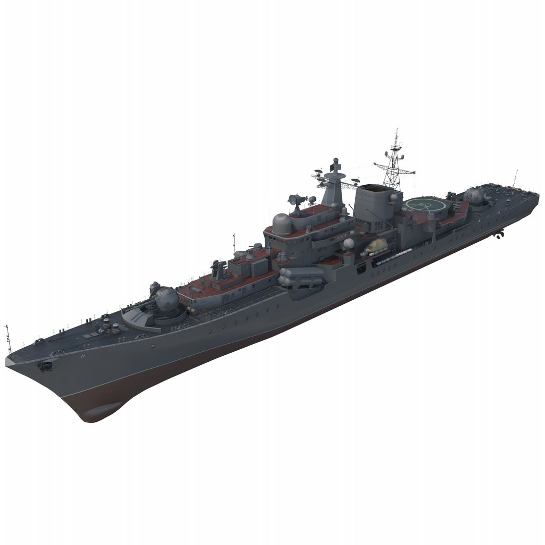 Destroyer 956 Warship 3D - TurboSquid 1676664