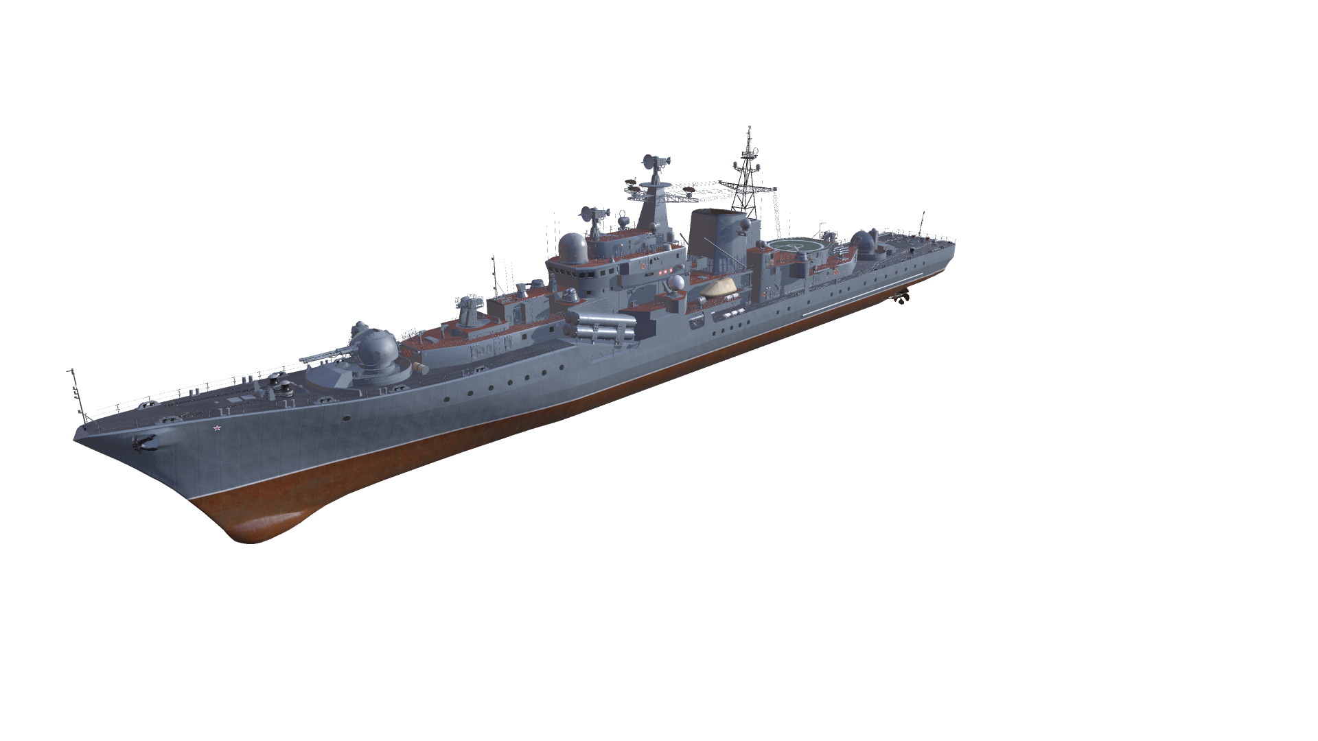 Destroyer 956 Warship 3D - TurboSquid 1676664