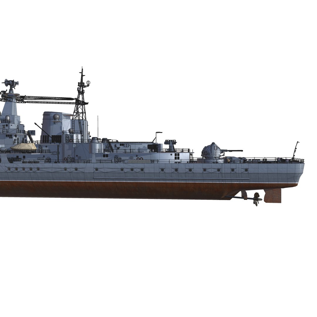 Destroyer 956 Warship 3D - TurboSquid 1676664
