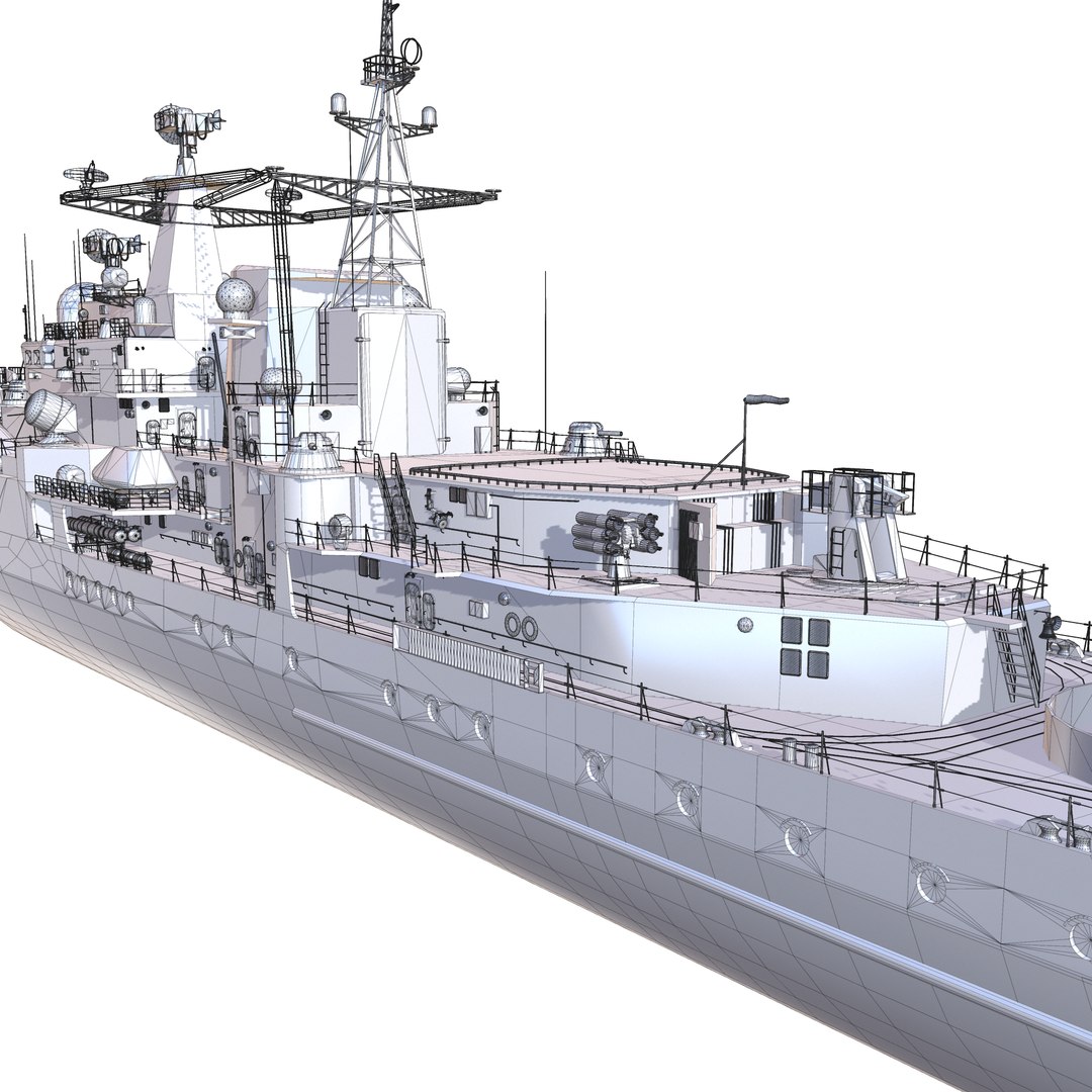 Destroyer 956 Warship 3D - TurboSquid 1676664