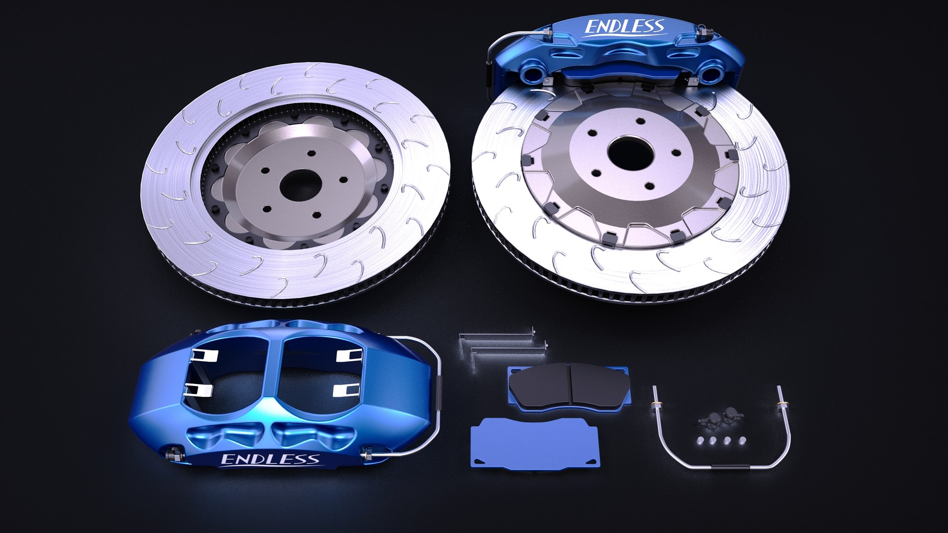 3D Endless Mono 4R Brake Kit - TurboSquid 2366082