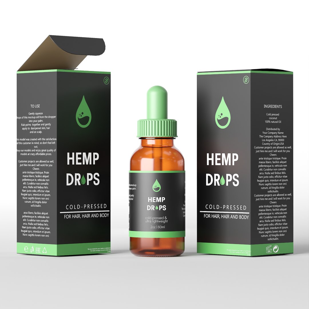 3D Hemp Drops 01 Model - TurboSquid 2287151