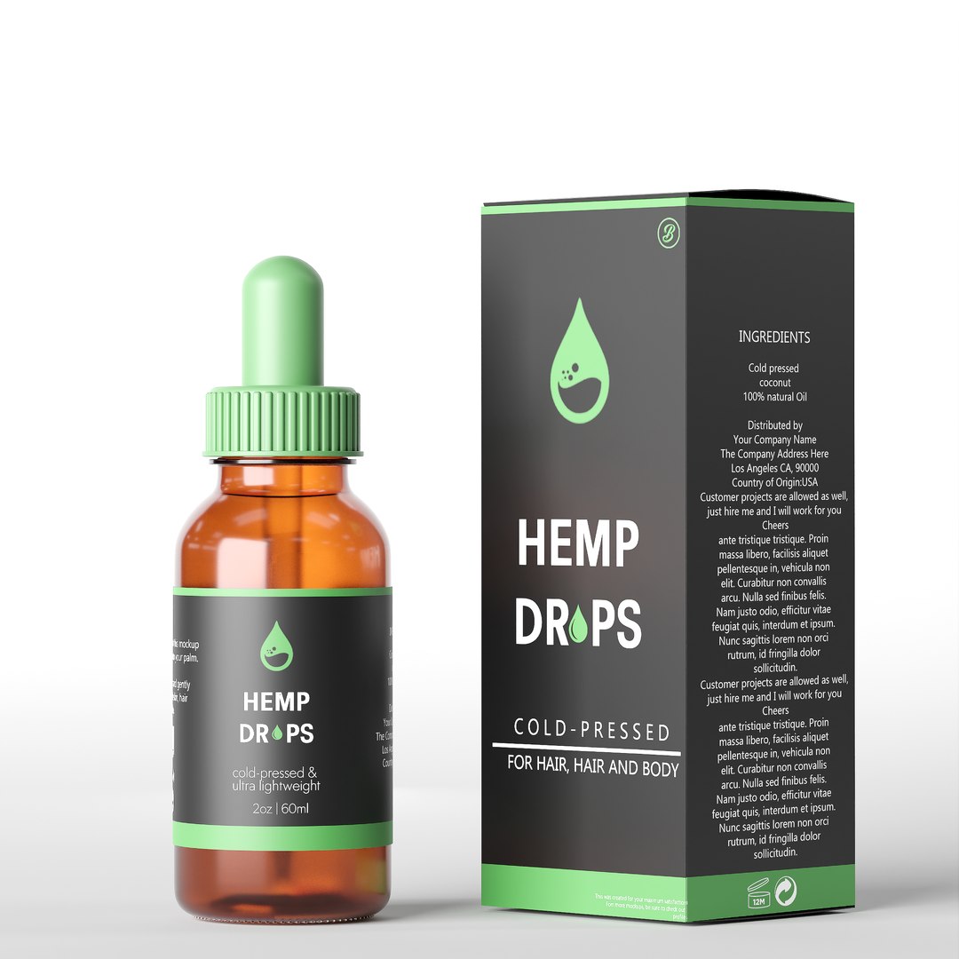 3D Hemp Drops 01 Model - TurboSquid 2287151