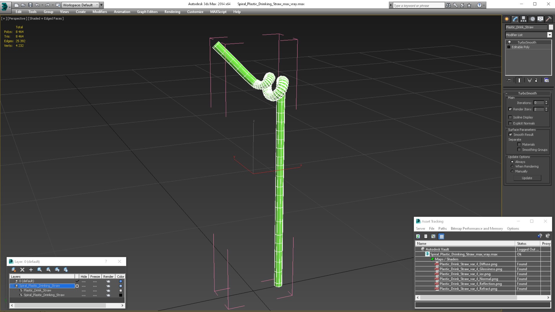 Spiral Plastic Drinking Straw 3D Model - TurboSquid 1799514
