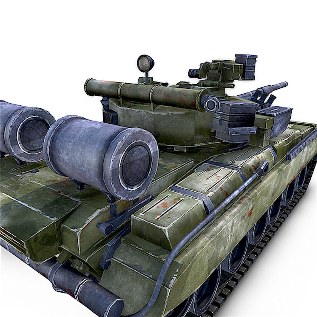T-80 Ud Tank Gun 3d Obj