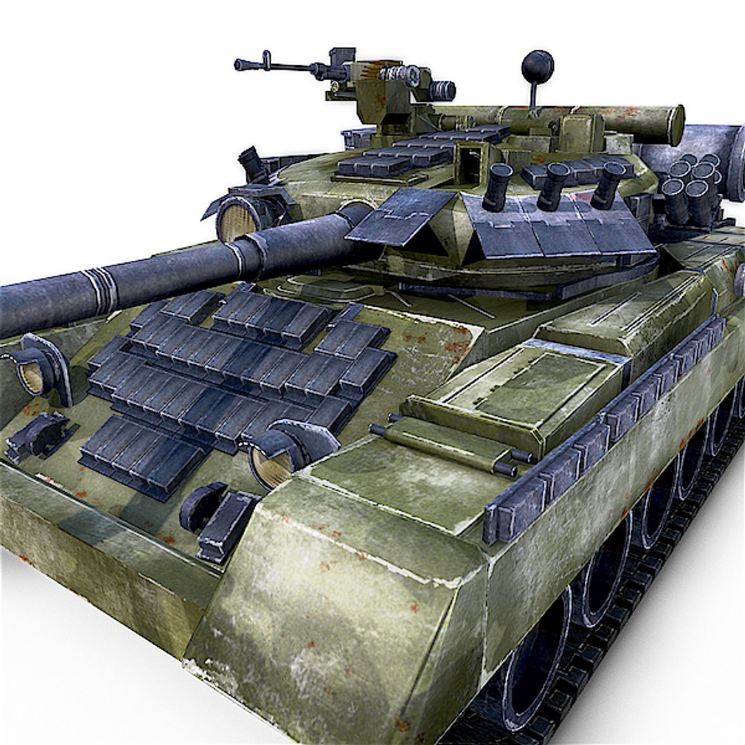 T-80 Ud Tank Gun 3d Obj