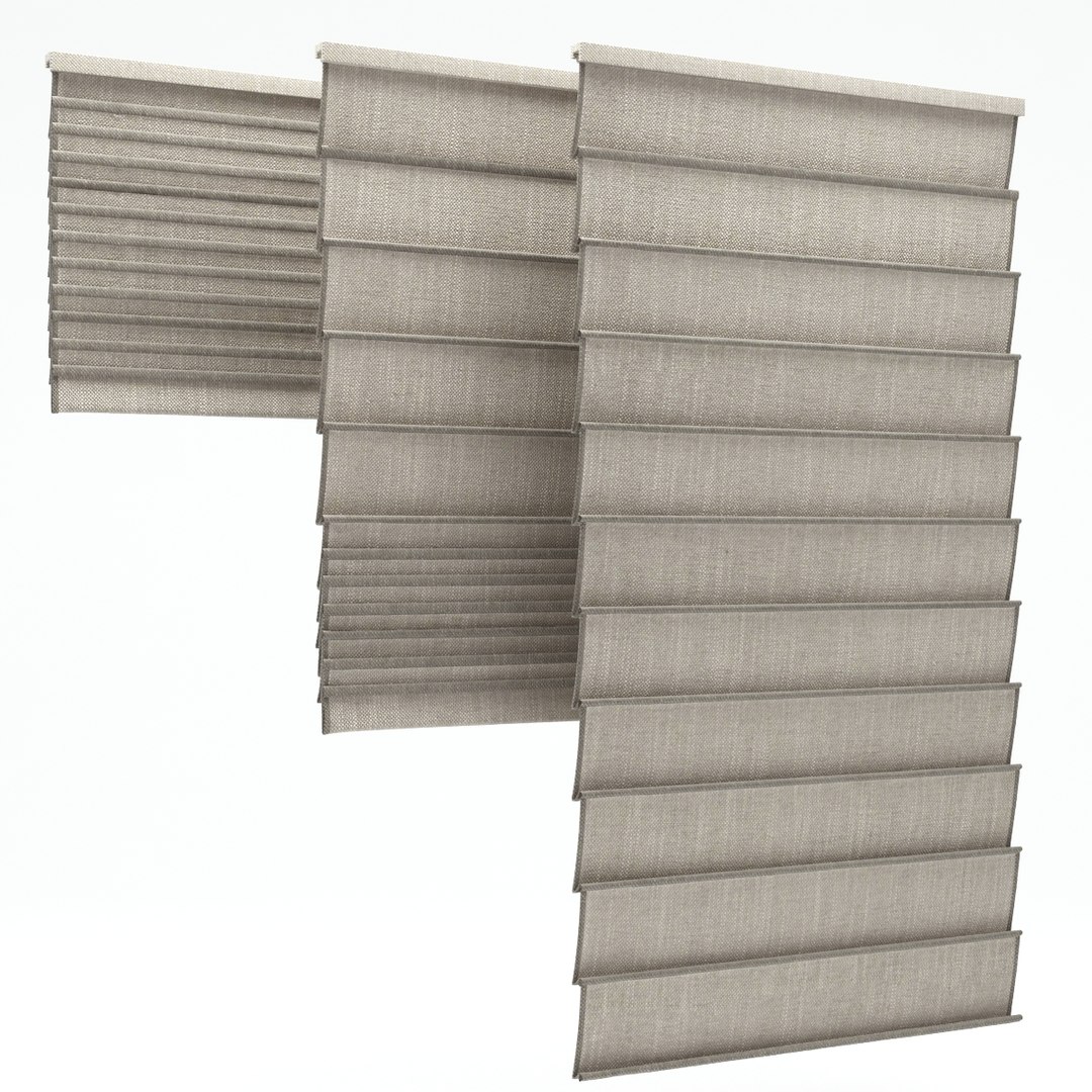 3d Roman Shades Model