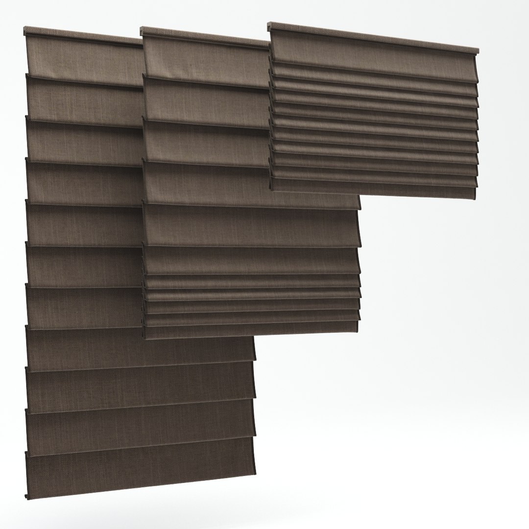 3d Roman Shades Model