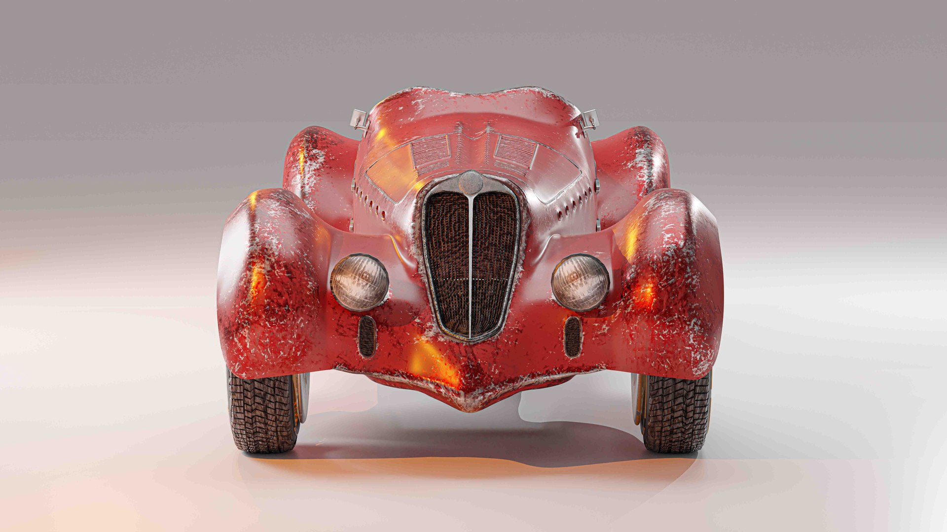 Rusty Alpha Romeo 2900 3D Model - TurboSquid 2056403