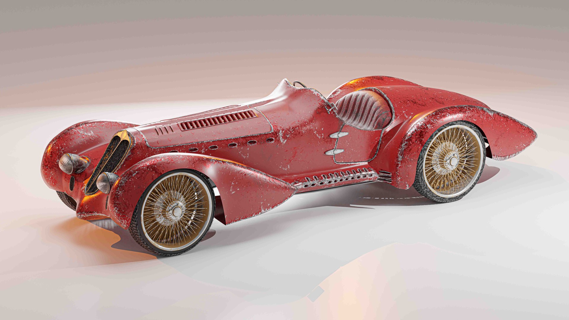 Rusty Alpha Romeo 2900 3D Model - TurboSquid 2056403