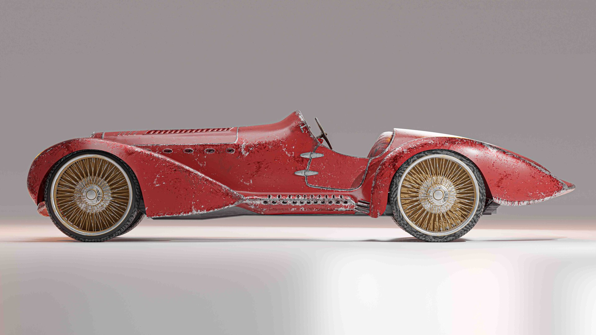 Rusty Alpha Romeo 2900 3D Model - TurboSquid 2056403