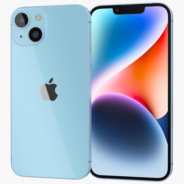 3D Apple iPhone 14 Blue model - TurboSquid 1958198