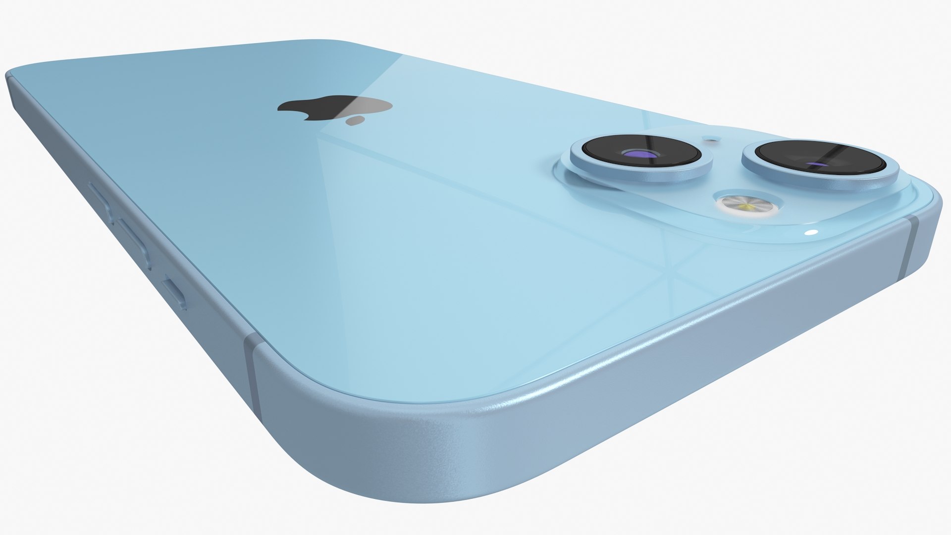 3D Apple IPhone 14 Blue Model - TurboSquid 1958198