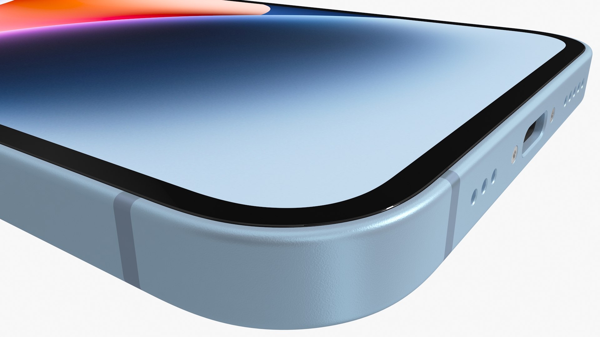 3D Apple IPhone 14 Blue Model - TurboSquid 1958198