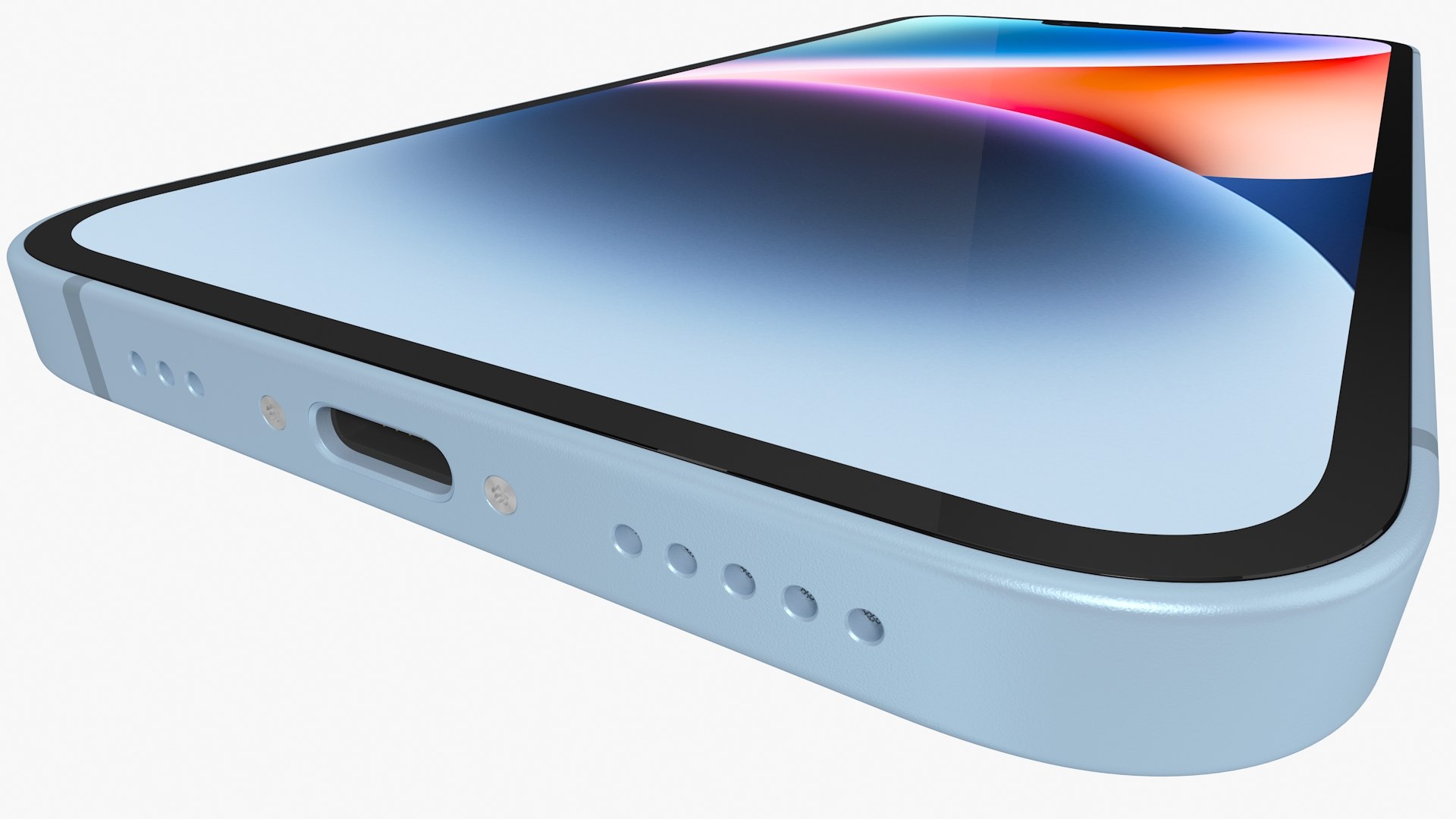 3D Apple IPhone 14 Blue Model - TurboSquid 1958198