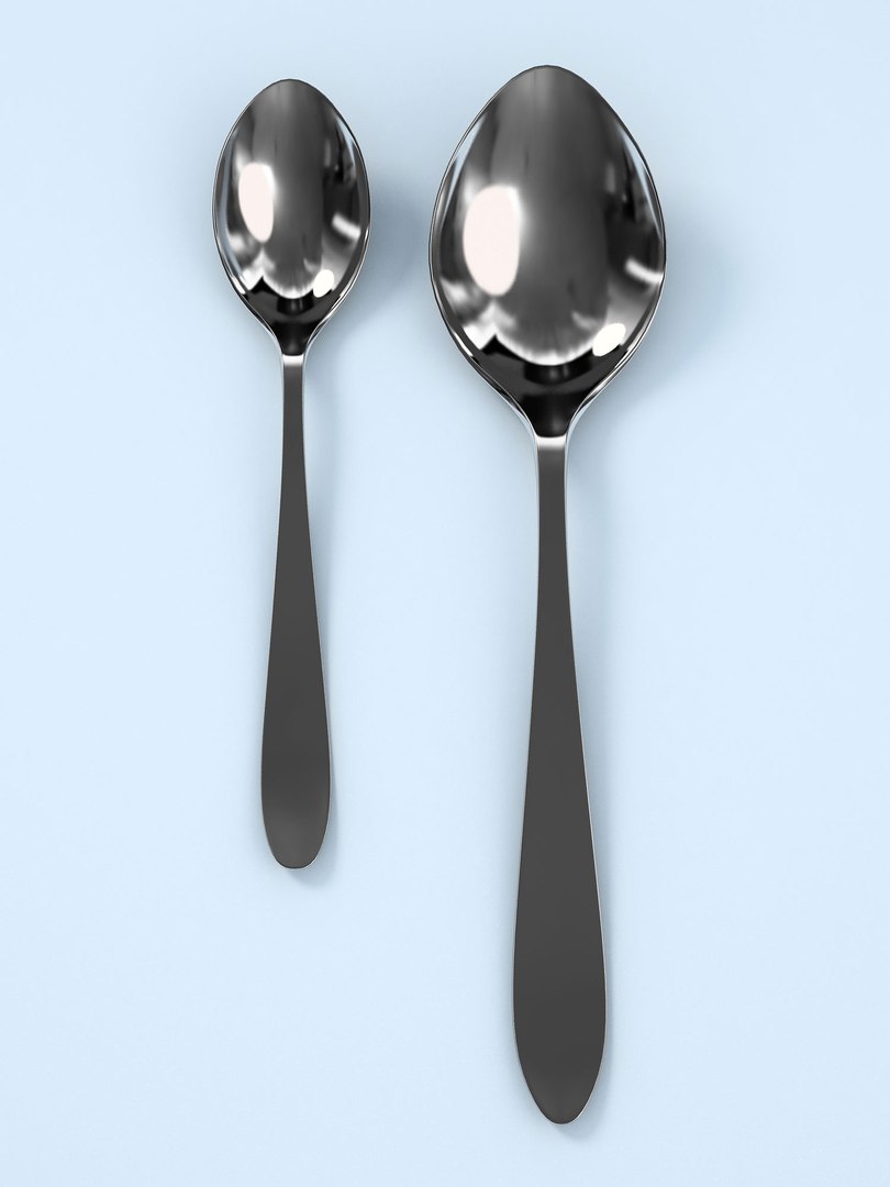 Spoons Teaspoon 3d Model
