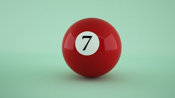 Billiard Pool Ball-7 American Model 3D model - TurboSquid 1932093