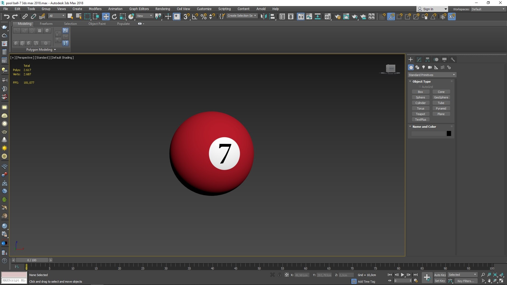 Billiard Pool Ball-7 American Model 3D Model - TurboSquid 1932093