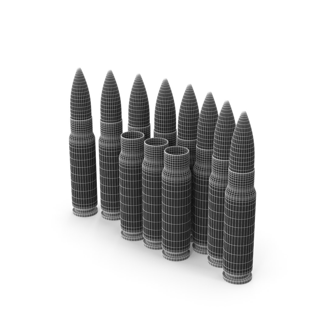3D Model Rifle Bullets - TurboSquid 1973625