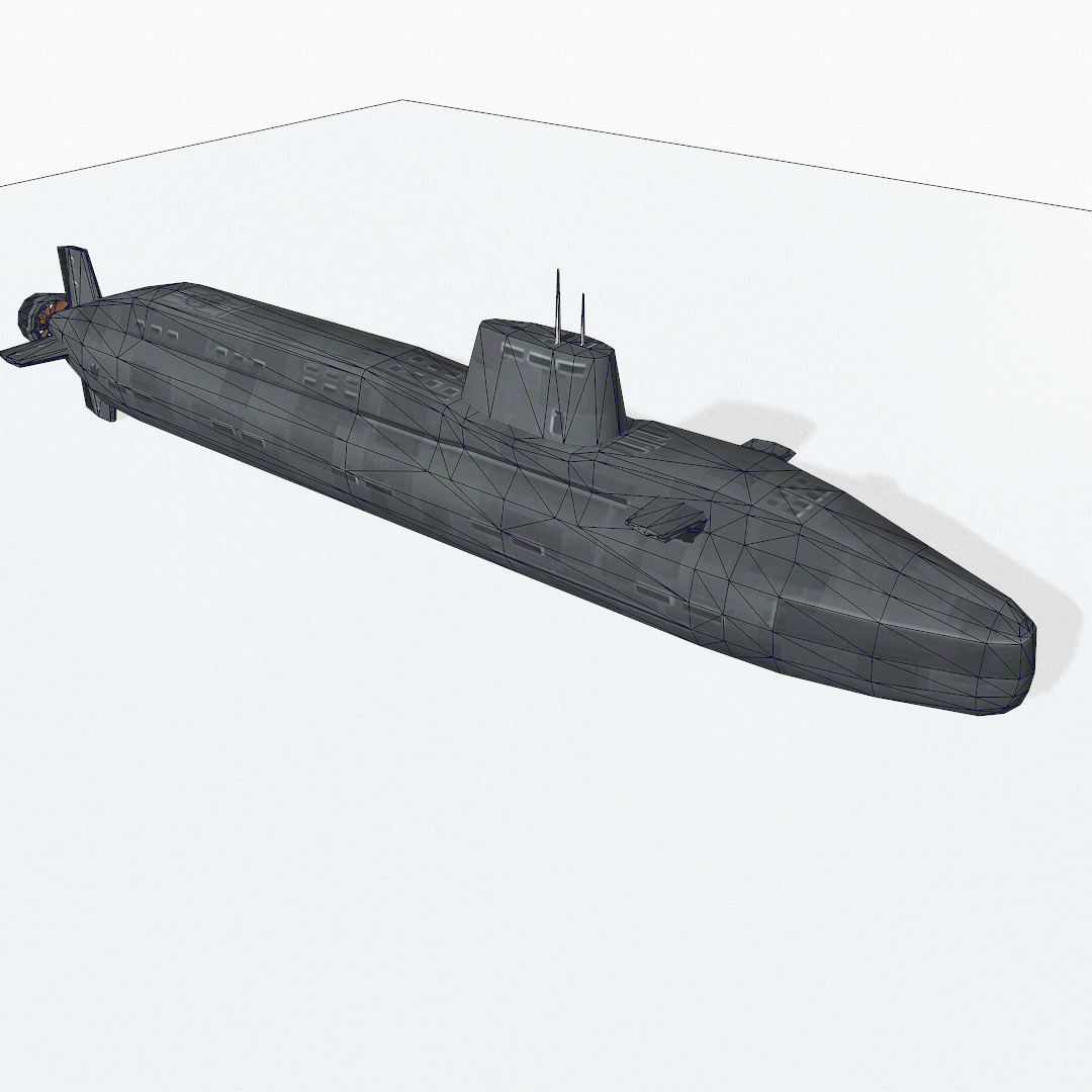 3d astute class submarines astute-class model