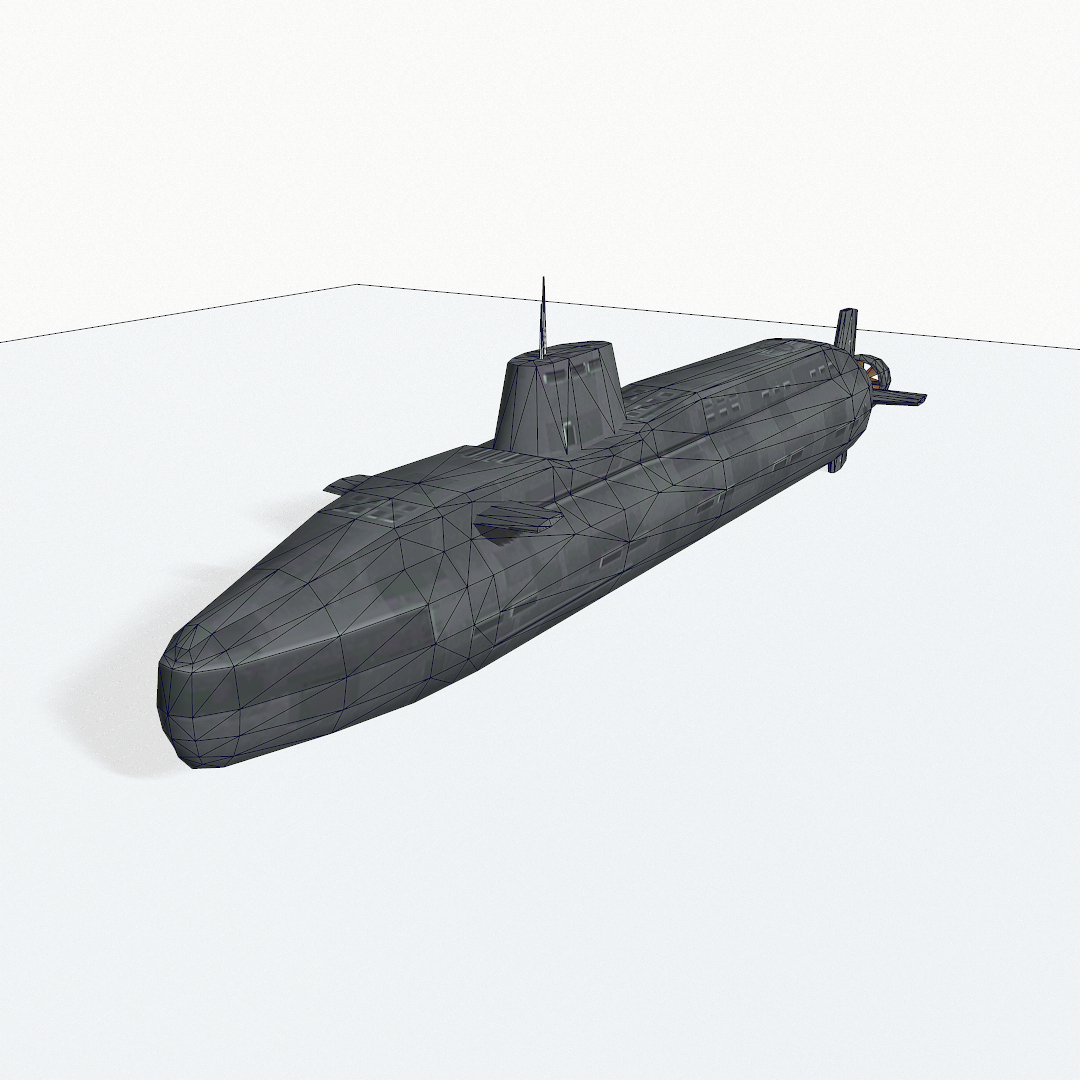 3d astute class submarines astute-class model
