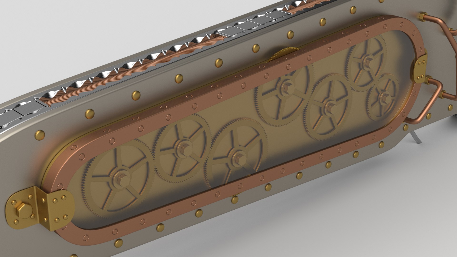 Steampunk knife time machine 3D model - TurboSquid 1582601