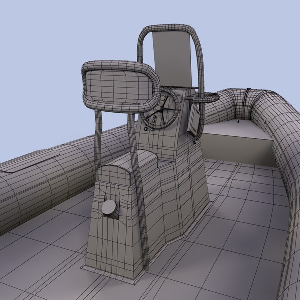 rigid inflatable boats 3d model