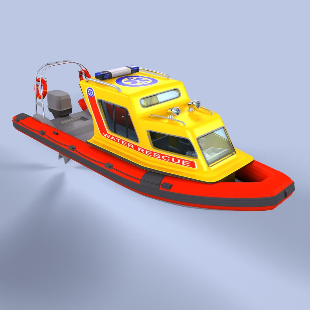 rigid inflatable boats 3d model