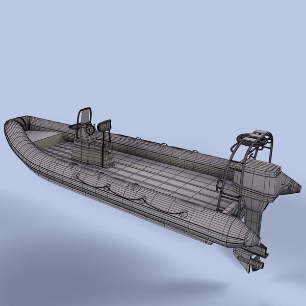 rigid inflatable boats 3d model