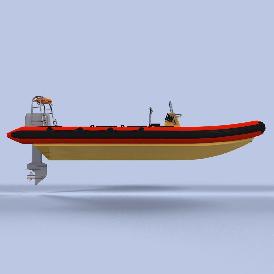 rigid inflatable boats 3d model