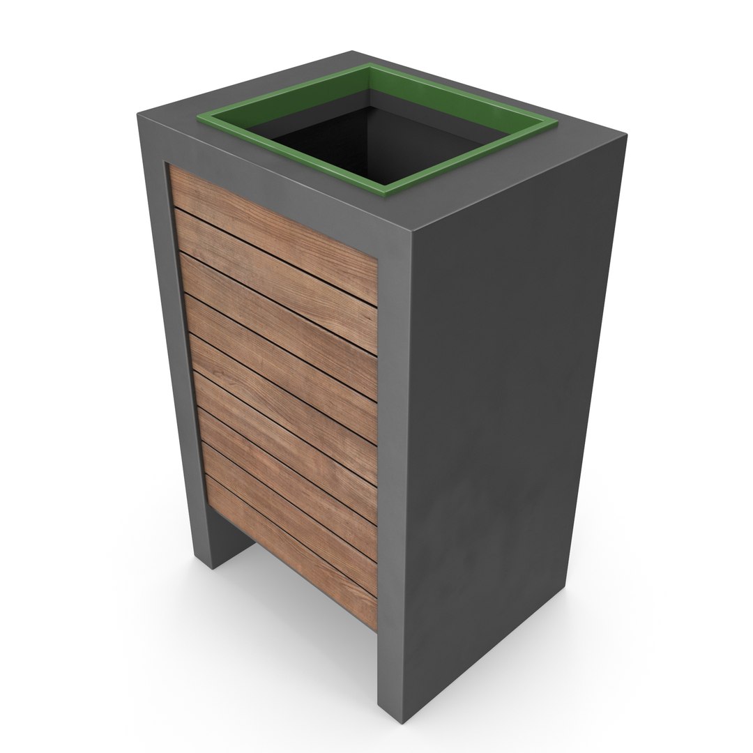 3D Trash Can Model - TurboSquid 1945025