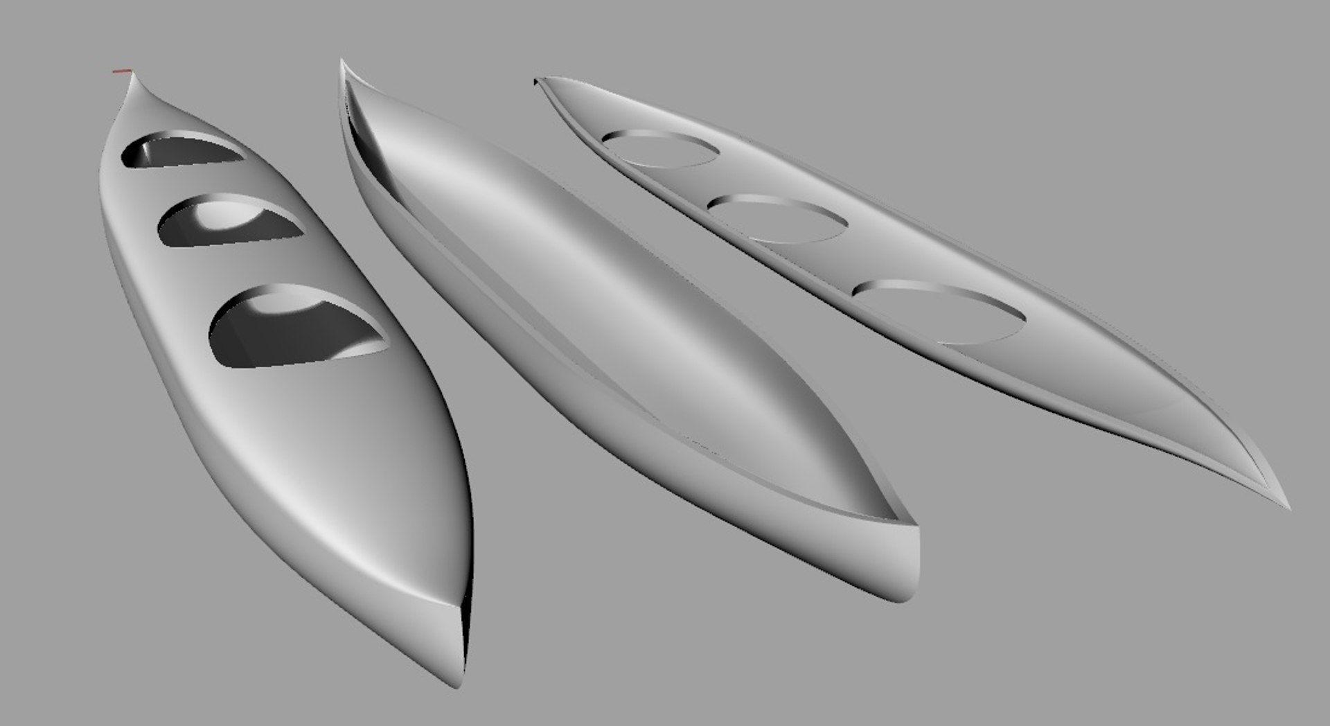 3d 3-way Kayak Model