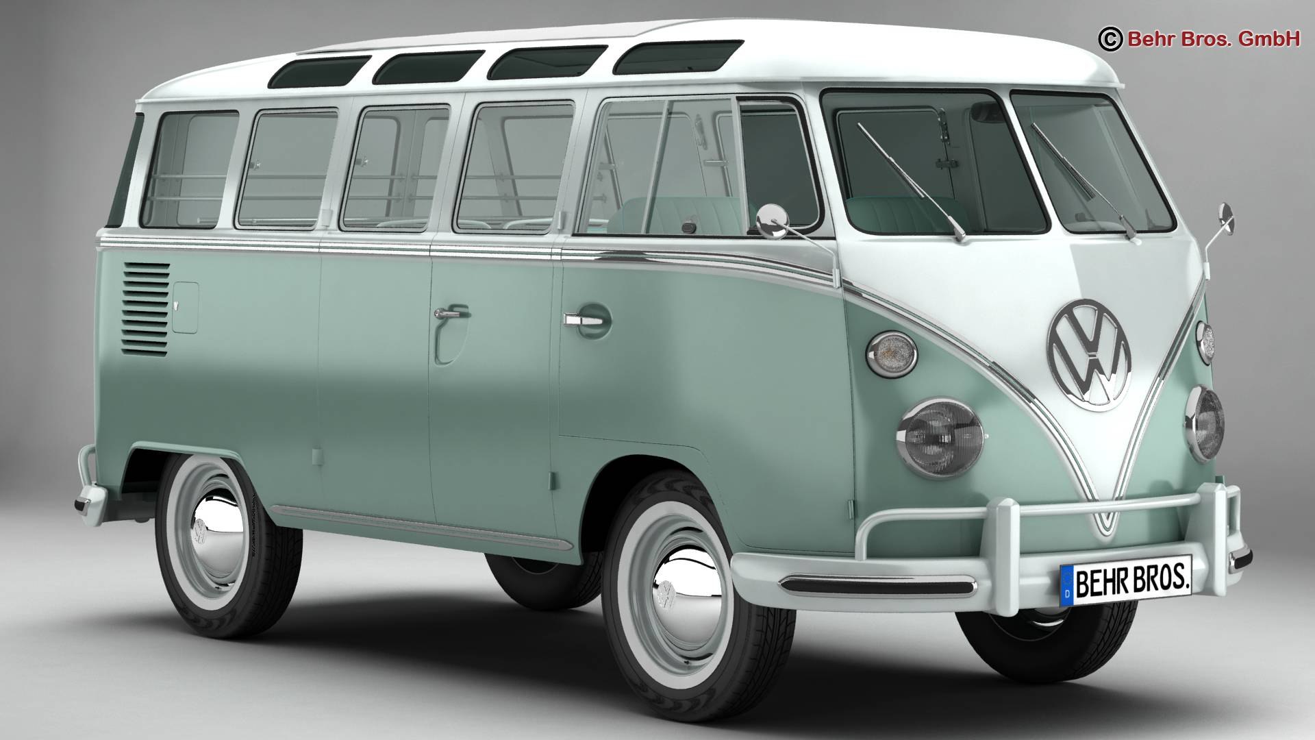 Volkswagen Type 2 Samba 3d Max