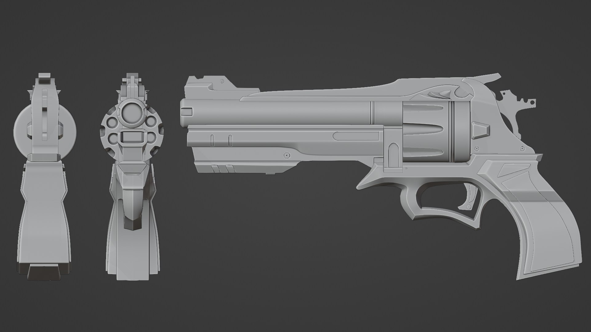 Revolver Weapon Model - TurboSquid 2171648