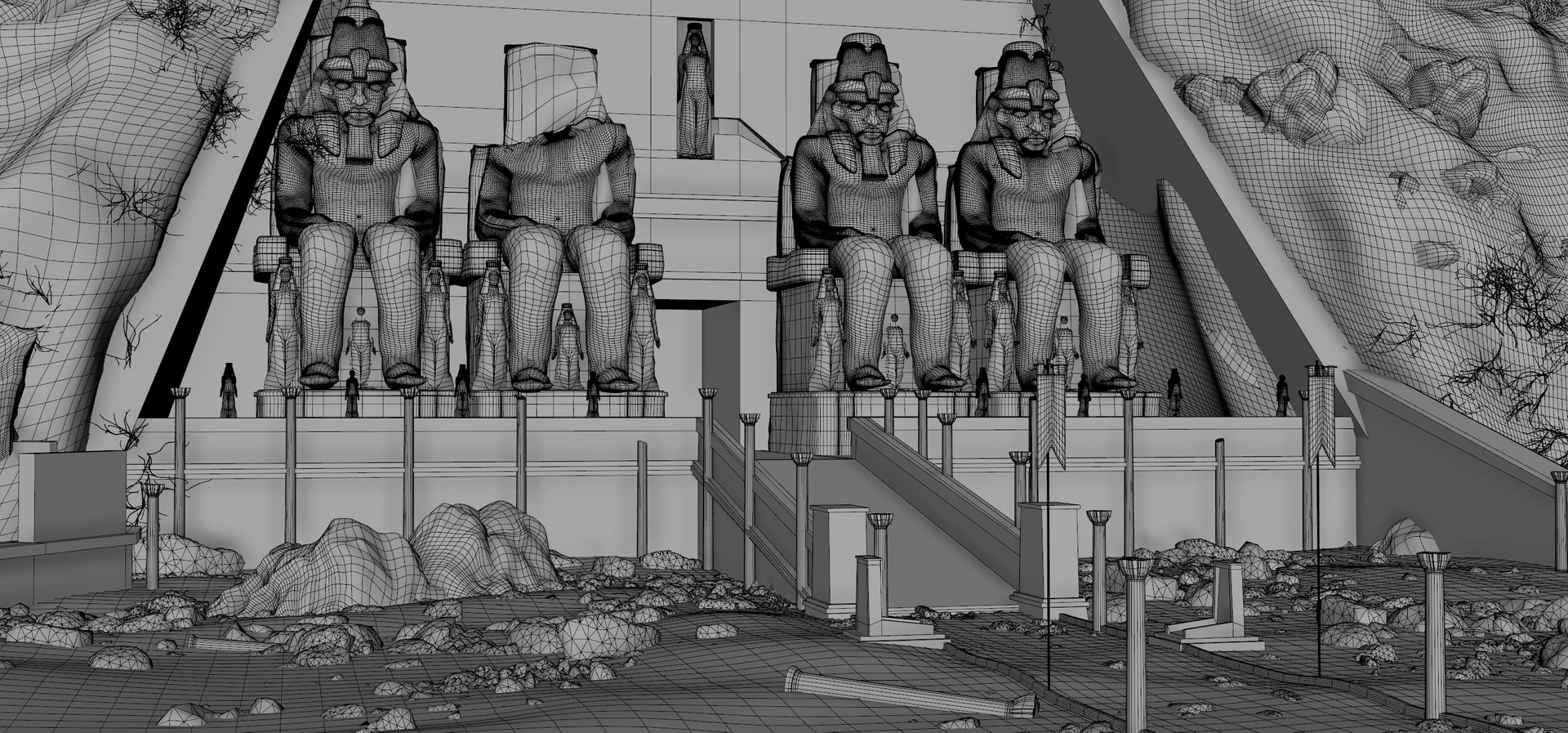 Abu Simbel 3D Model - TurboSquid 1977128