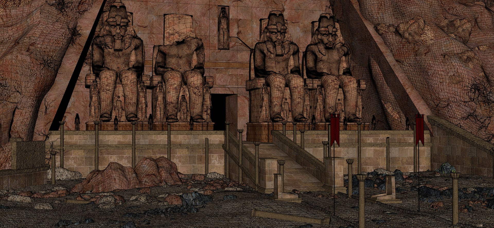 Abu Simbel 3D Model - TurboSquid 1977128