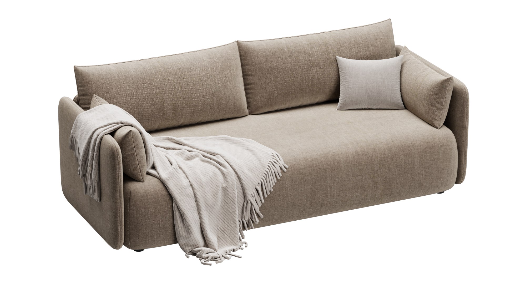 3D Offset Sofa Model - TurboSquid 2426232